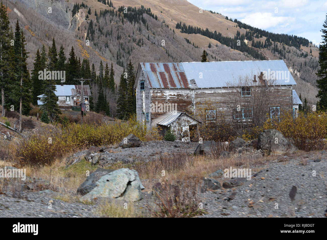 Abandoned industrial site rusting in Colorado Stock Photo - Alamy