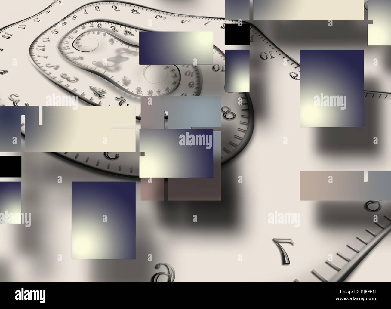 Time abstract with geometric figures Stock Photo - Alamy