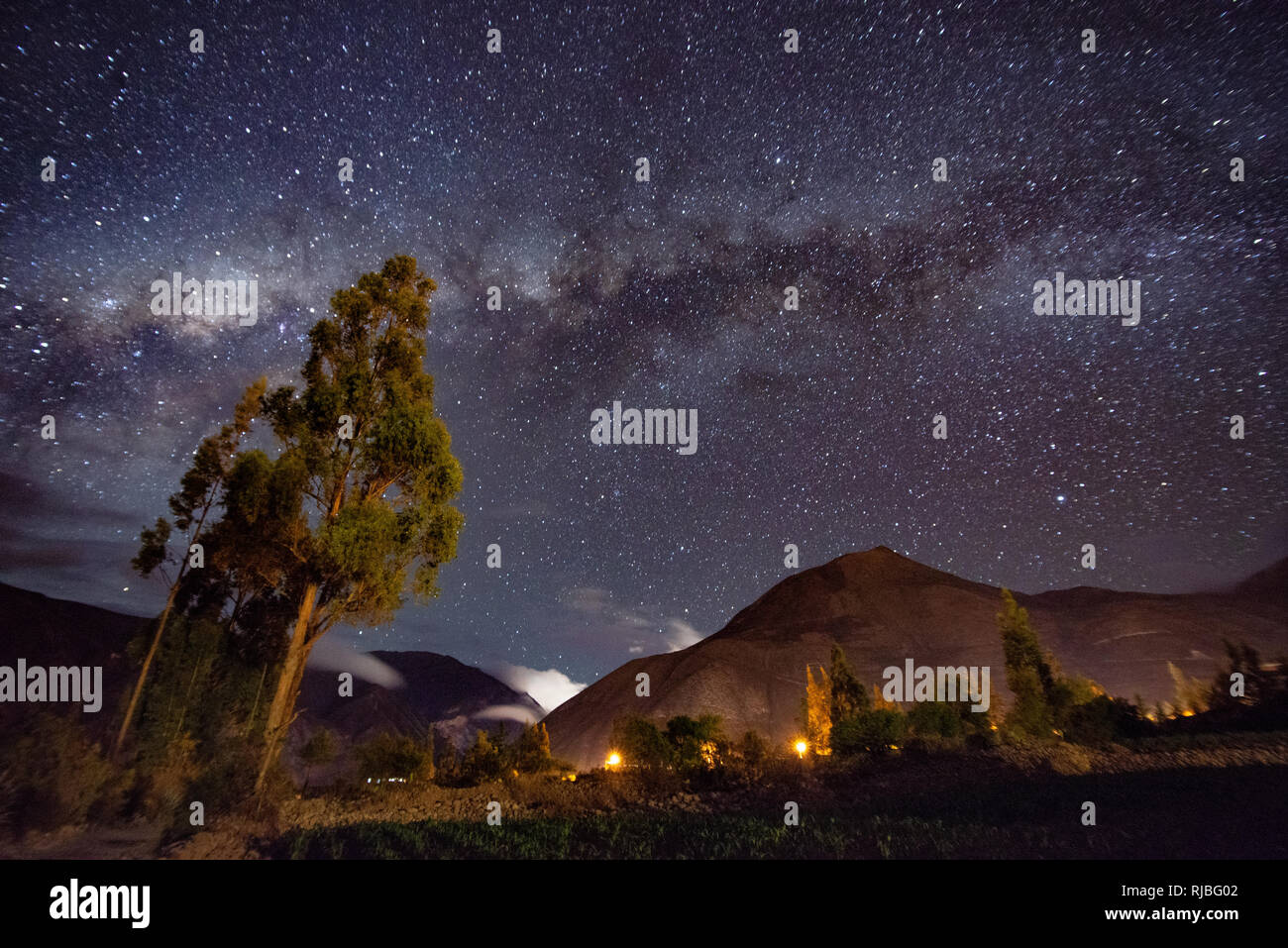 Night Sky in the Sacred Valley Stock Photo - Alamy