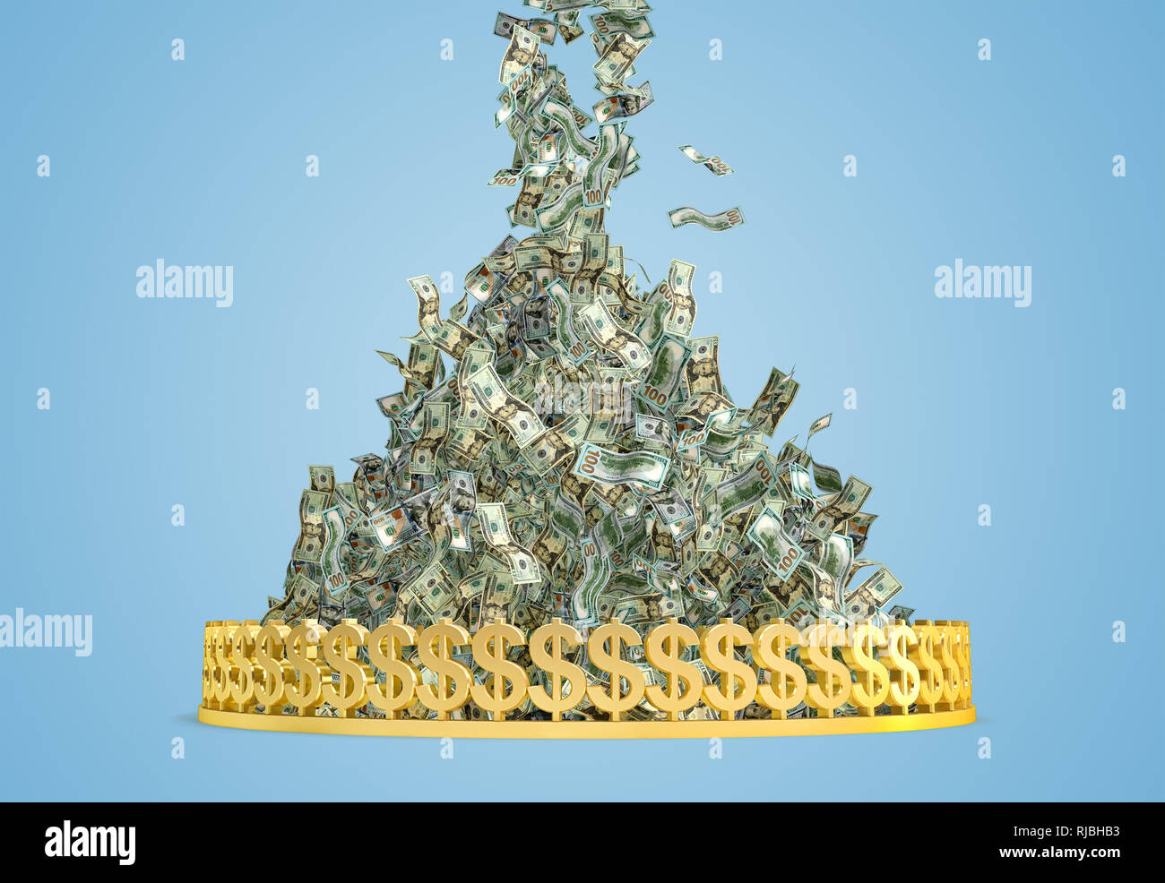 Money raining down hi-res stock photography and images - Alamy