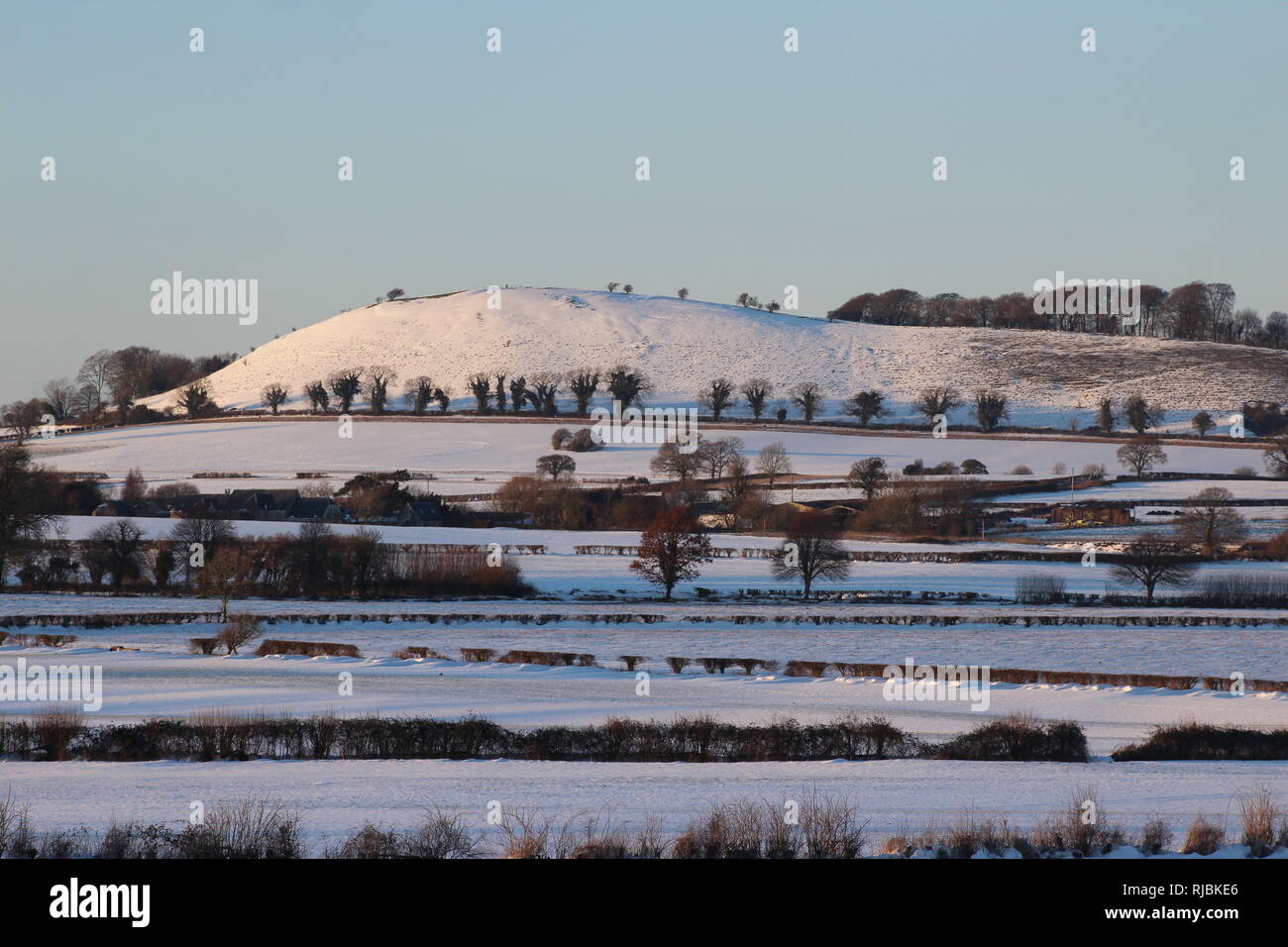 English countryside Snow Stock Photo - Alamy