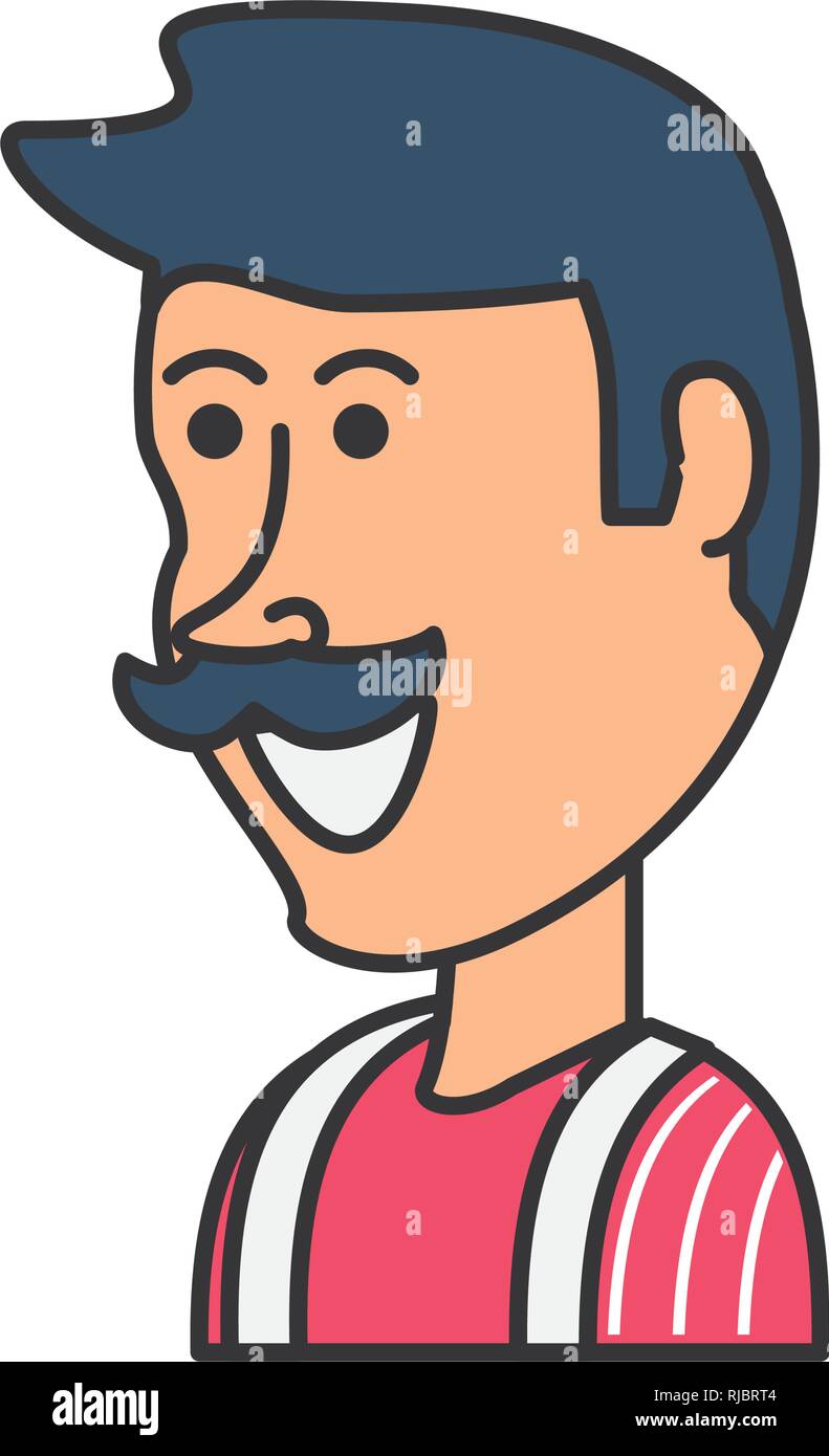 ice cream salesman avatar character vector illustration design Stock ...