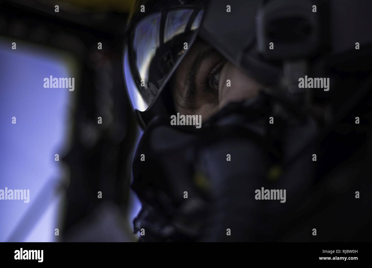 A B-52 Stratofortress pilot, assigned to the 23rd Expeditionary Bomb ...