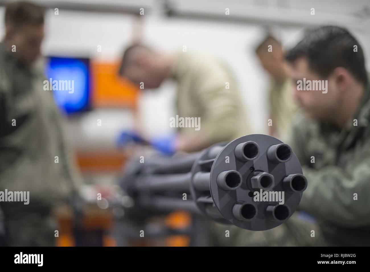 Airmen assigned to the 48th Munitions Squadron aircraft armament ...