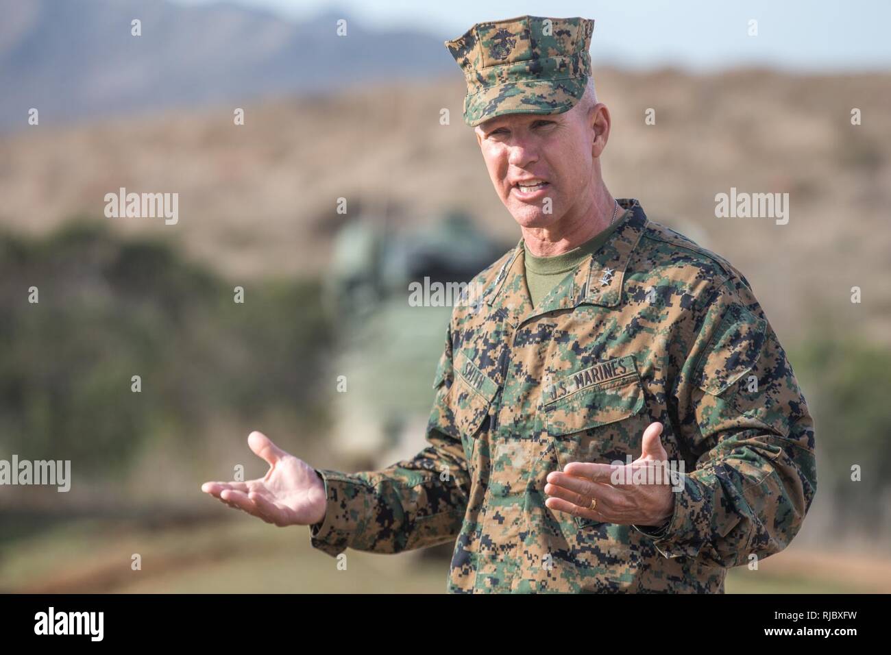 U.S. Marine Corps Maj. Gen. Eric Smith, the commanding general of 1st ...