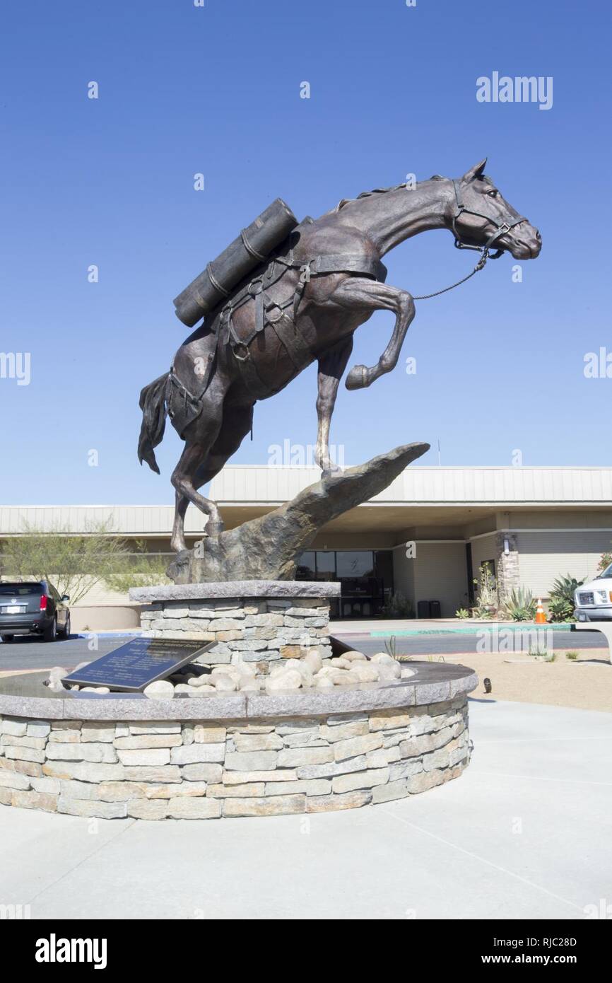 War horse Staff Sgt. Reckless monument at Pacific Views event center on ...