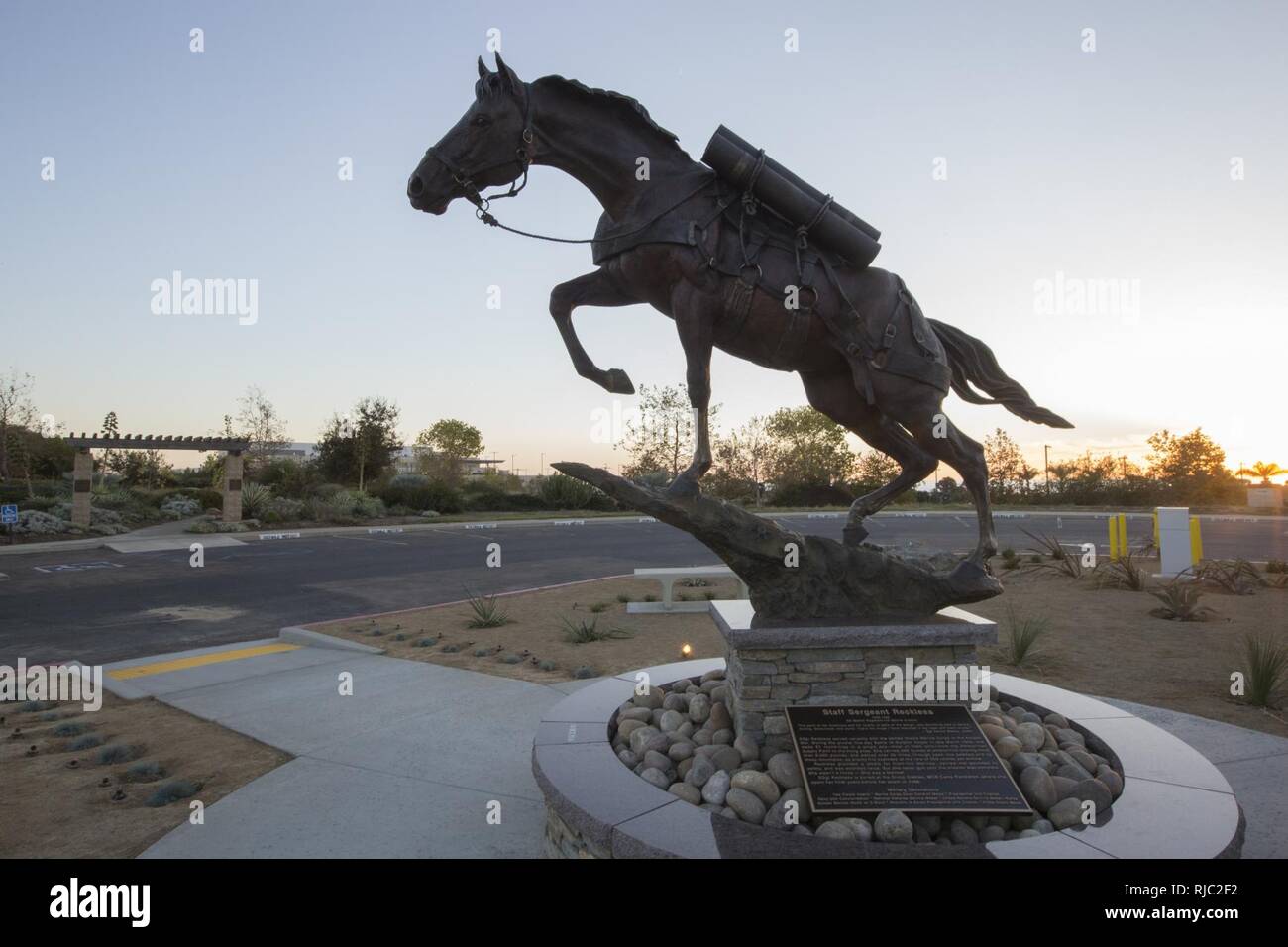 War horse Staff Sgt. Reckless monument at Pacific Views event center on ...