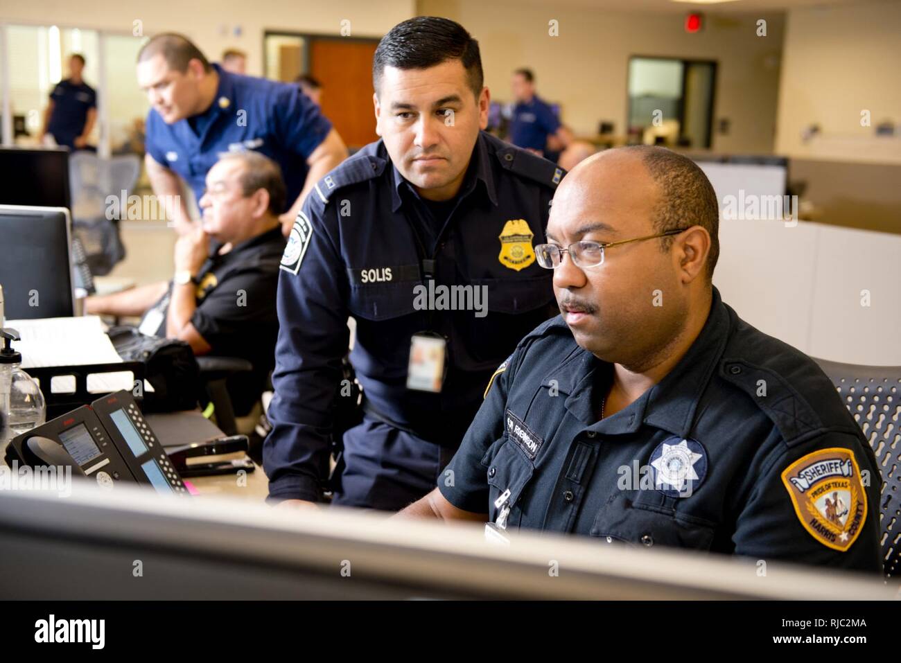 Sheriff's Deputy Elbert Robinson and Customs and Border Protection ...