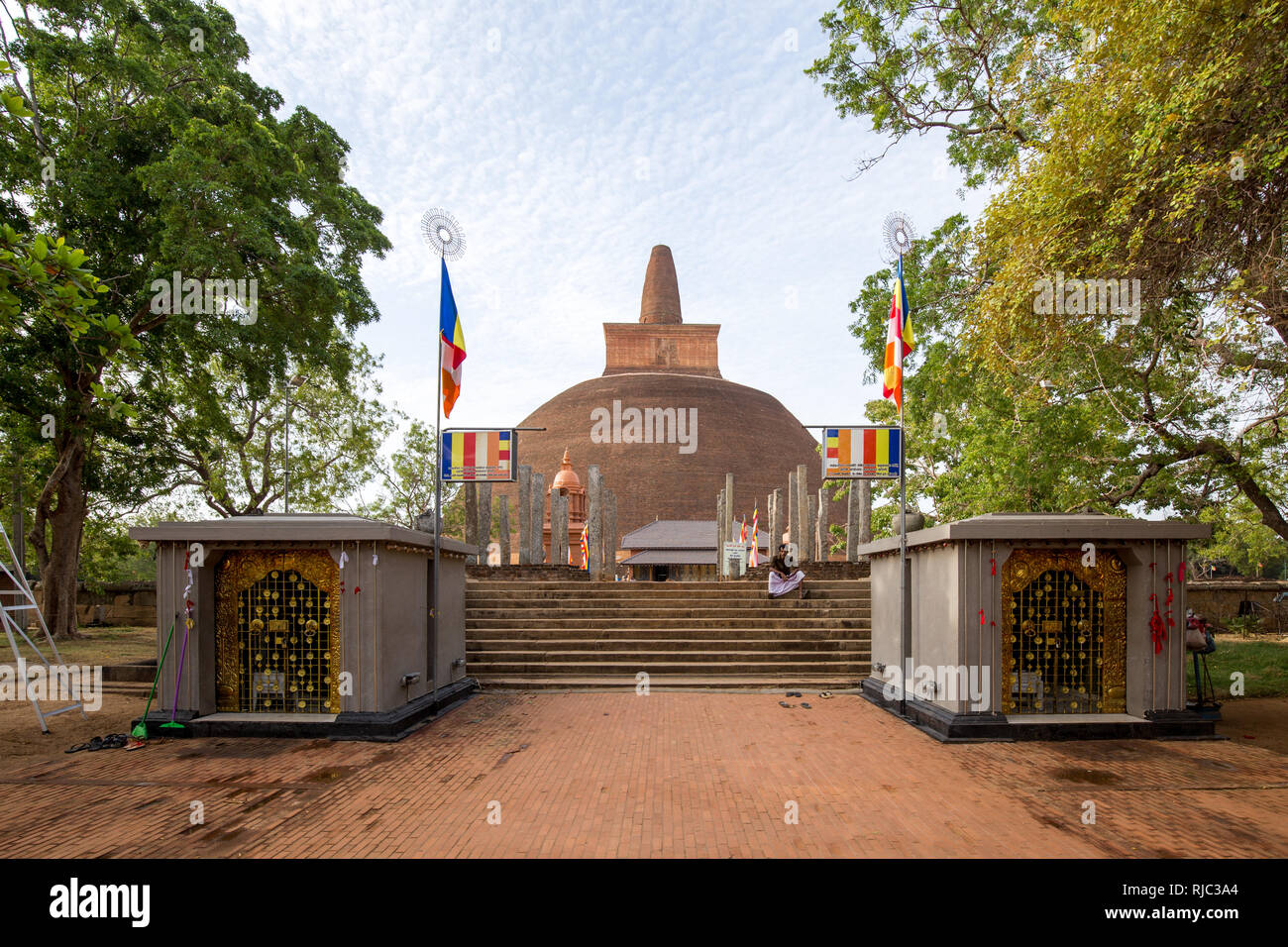 Abhayagiri Stupa in Anuradhapura Ancient City, Sri Lanka Stock Photo ...
