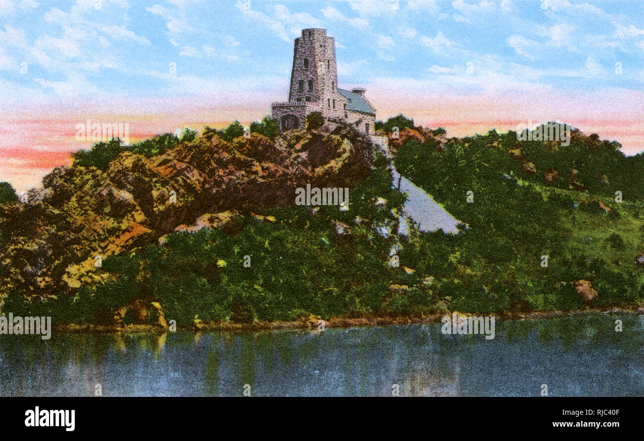 State of Oklahoma, USA - Tucker Tower at Lake Murray Stock Photo - Alamy