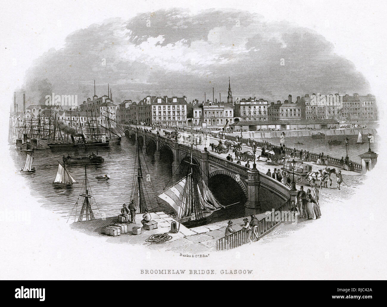 Broomielaw Bridge, Glasgow, Scotland Stock Photo - Alamy