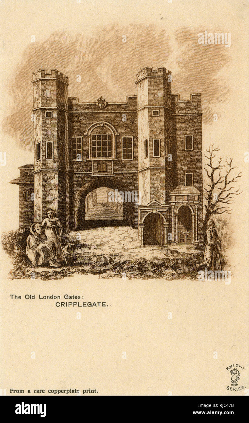 The Old London Gates - Cripplegate Stock Photo - Alamy