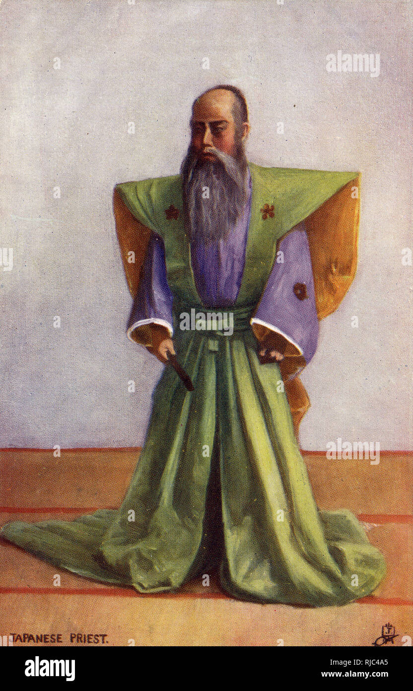 Japanese priest hi-res stock photography and images - Alamy