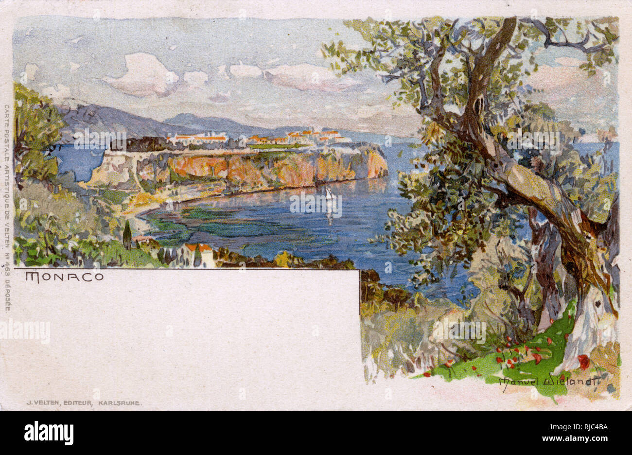 Postcard french riviera hi-res stock photography and images - Alamy