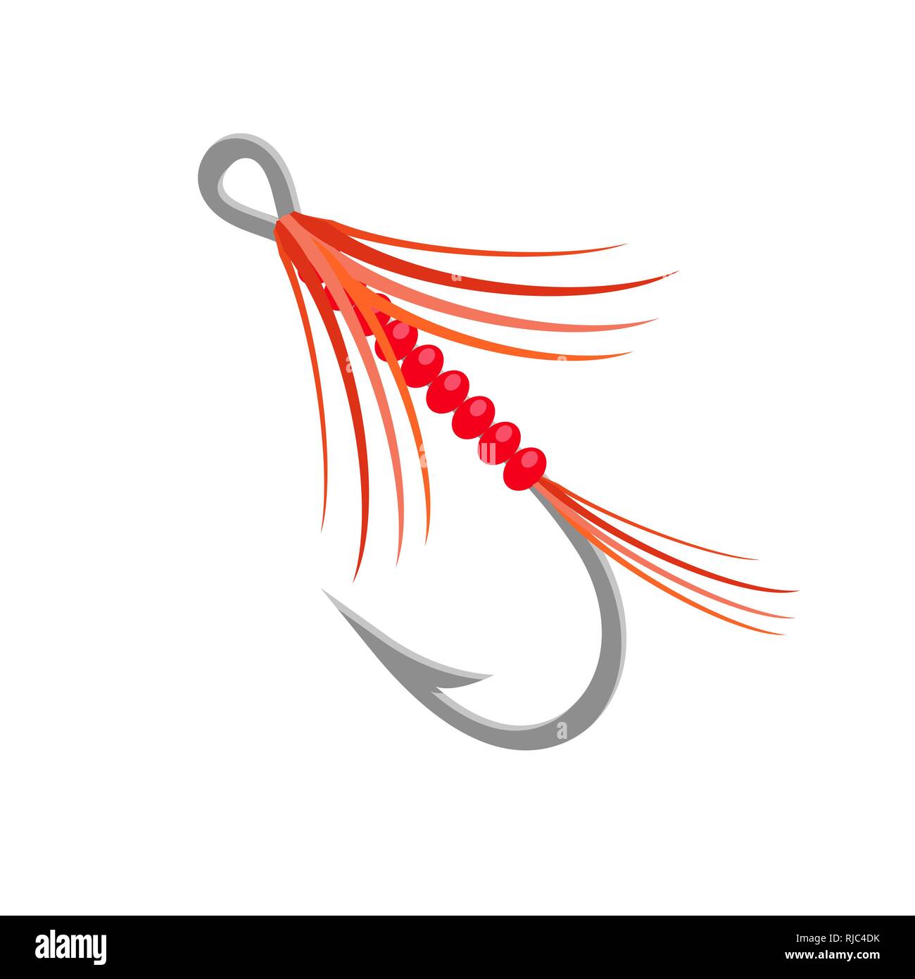 Barbed fish hook Stock Vector Images - Alamy