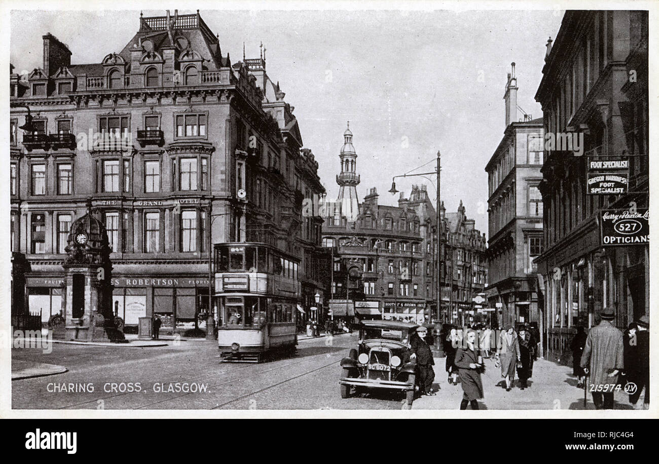 Glasgow, Scotland - Charing Cross Stock Photo - Alamy