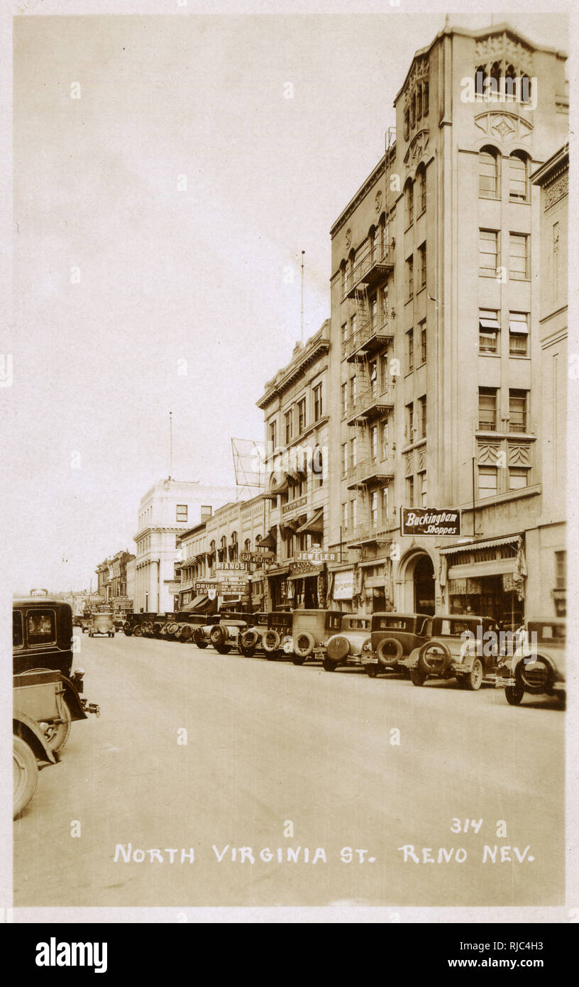 Nevada, USA - Reno - North Virginia Street Stock Photo - Alamy