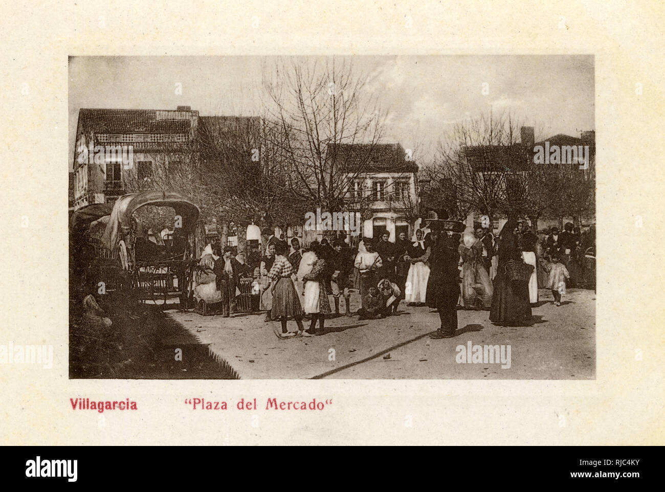 Vilagarcia de Arousa, Pontevedra, Galicia, Plaza del Mercado Stock ...