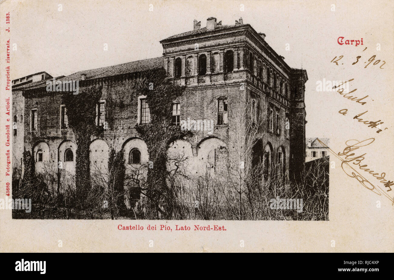 Carpi, Italy - Castello dei Pio - The North-East side Stock Photo - Alamy