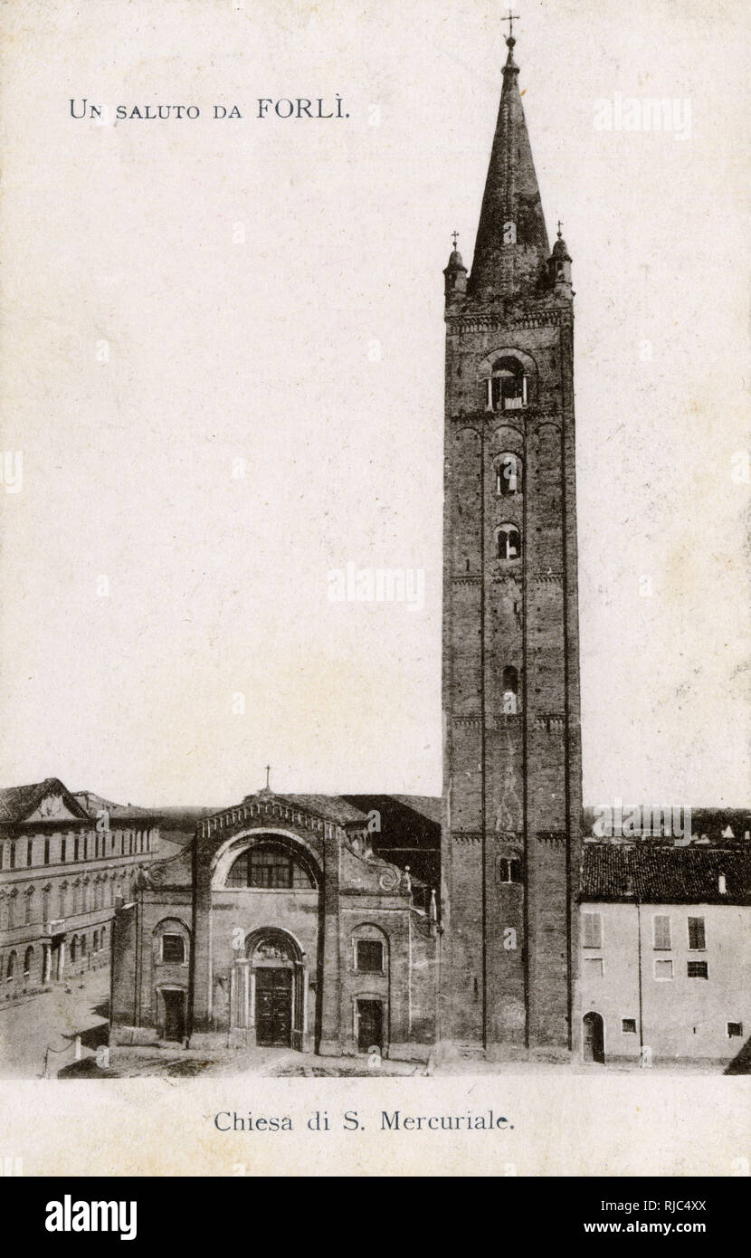 Forli, Romagna, Italy - Basilica Abbey of San Mercurial Stock Photo - Alamy