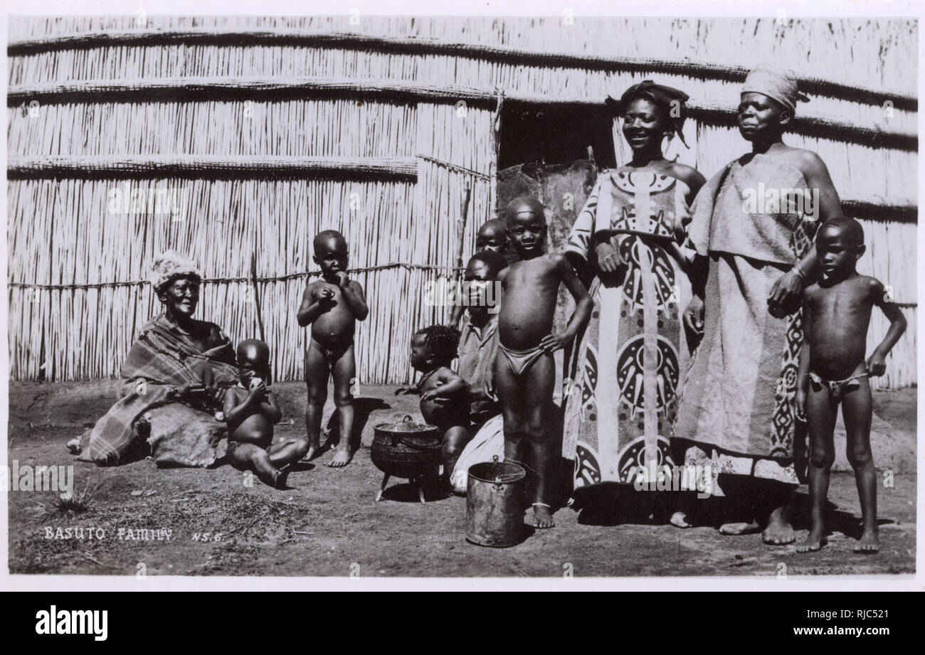 South Africa - Basuto Family Stock Photo - Alamy