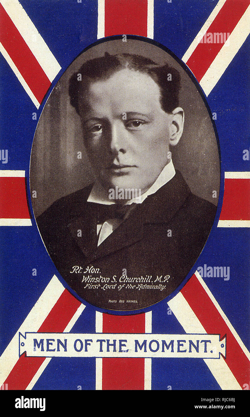 WW1 - Winston Churchill - First Lord of the Admiralty Stock Photo - Alamy