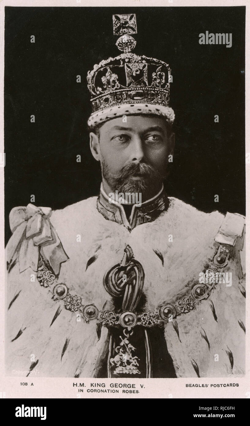 King George V Coronation Portrait High Resolution Stock Photography and ...