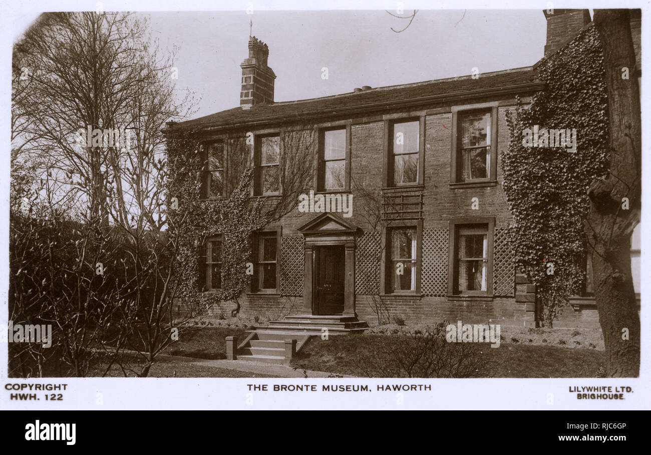 The Bronte Museum, Haworth, West Yorkshire Stock Photo - Alamy