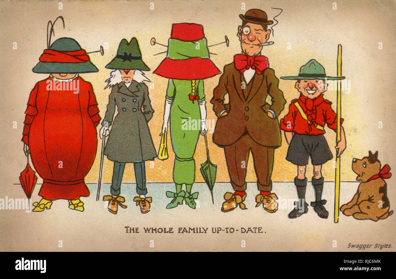 The Whole Family up-to-date - 'Swagger' Style Stock Photo - Alamy