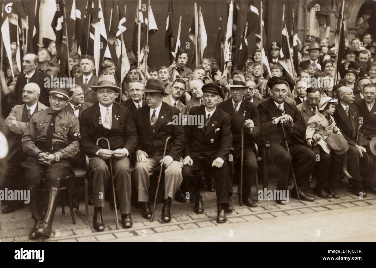 German Nationalist Event - Perhaps a parade or demonstration Stock ...