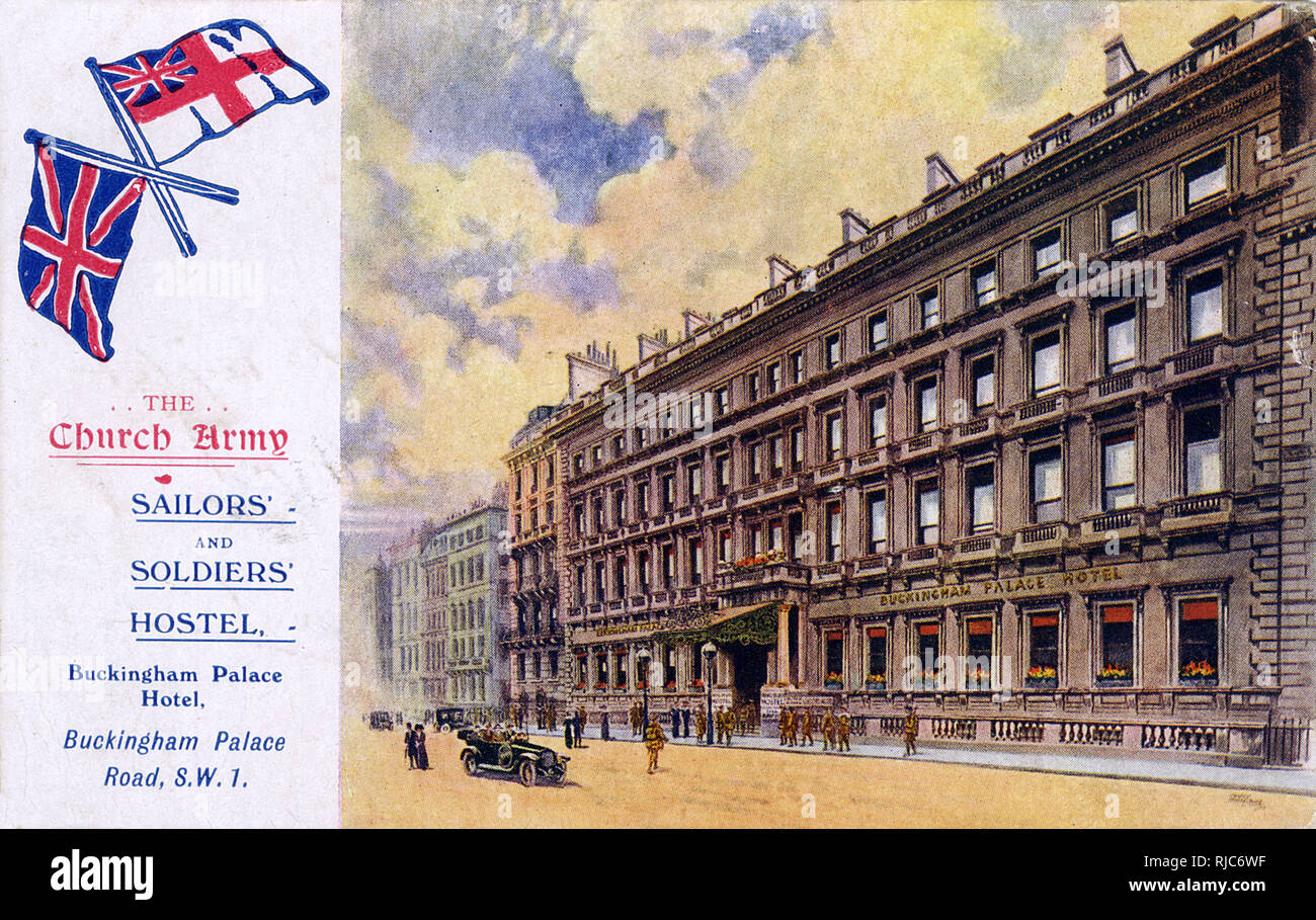 Buckingham Palace Hotel - Church Army Soldiers' Hostel Stock Photo - Alamy