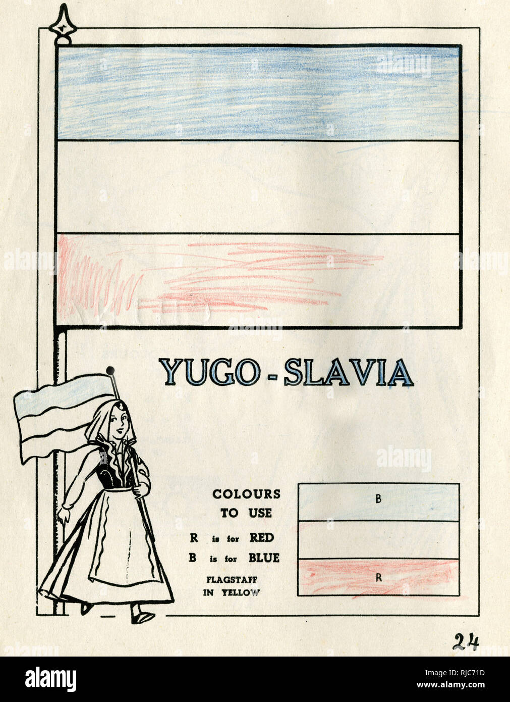 Colouring page, For Victory Paint Book, WW2 Stock Photo - Alamy