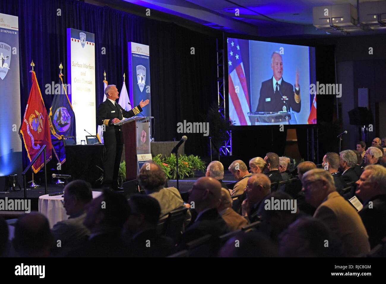 CRYSTAL CITY, Va. (Jan. 9, 2018) Vice Adm. Thomas S. Rowden, commander ...