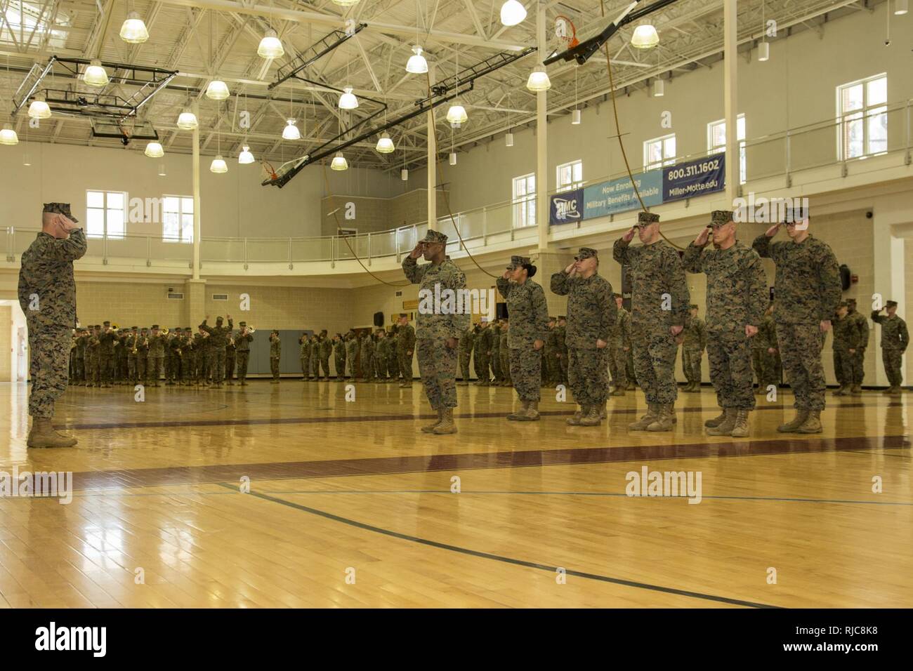 Marines with Marine Corps Installations East, render honors to Brig ...