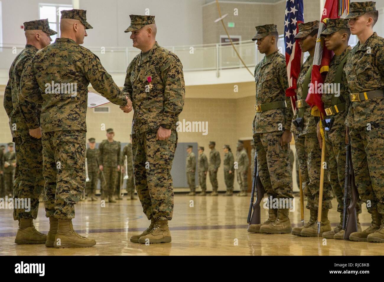 Brig. Gen. Julian D. Alford, left, commanding general, Marine Corps ...