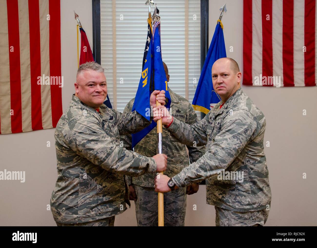 Col. Bill Boothman, right, assumed command of the 131st Mission Support ...
