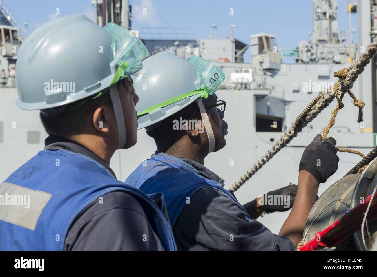 PHILIPPINE SEA (Nov. 6, 2016) Seaman Khanh Vo, left, watches Petty ...
