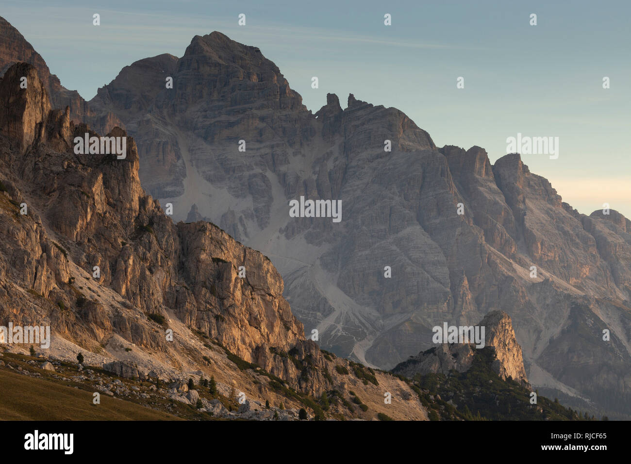 Europe, Italy, Alps, Dolomites, Mountains, Veneto, Belluno, Giau Pass ...