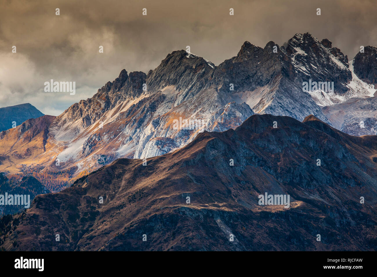 Europe, Italy, Alps, Dolomites, Mountains, Veneto, Belluno, Giau Pass ...