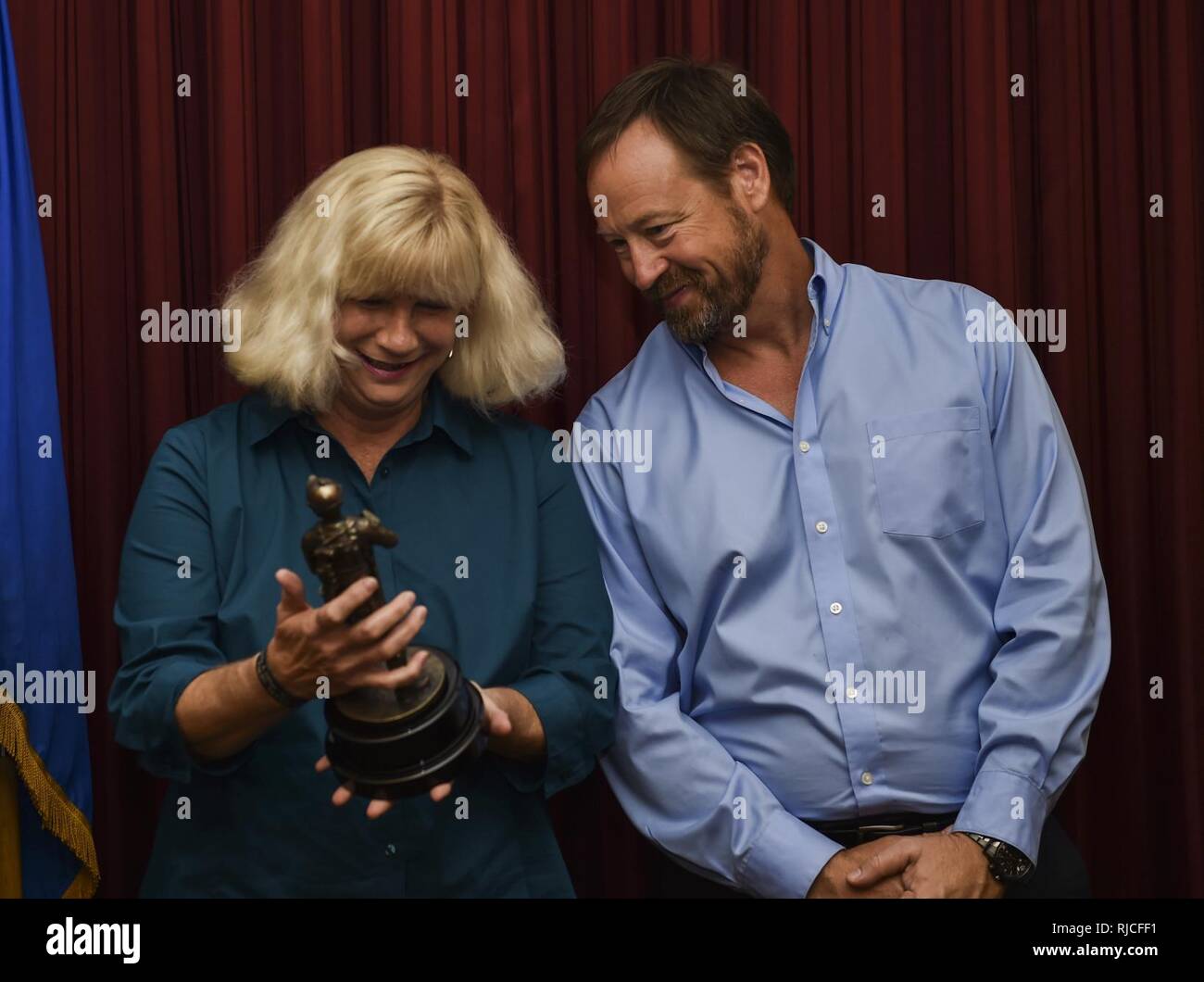 Linda Ammons, Tech. Sgt. Timothy Officer’s mother, and Mike Ammons ...