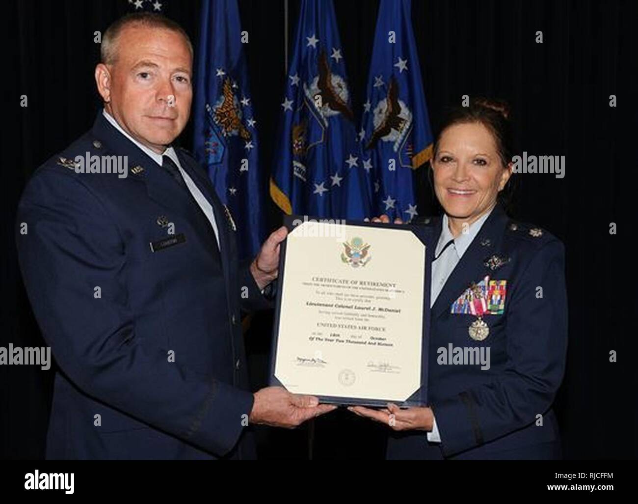 Col. Robert Stanton, 302nd Operations Group commander, presents Lt. Col ...