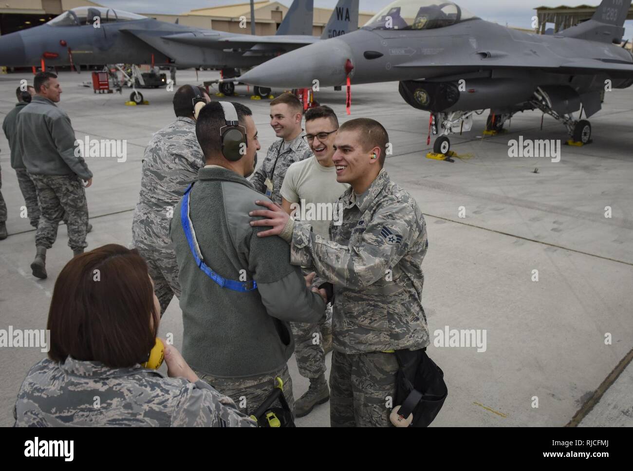 Staff Sgt. Adam Johnson, Senior Airman Mark Carrico and Senior Airman ...