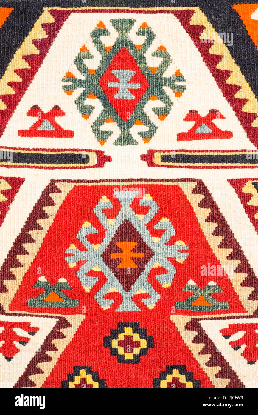 Serbian carpet with the traditional pattern Stock Photo - Alamy