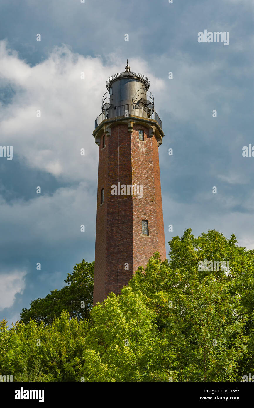 White lighthouse with green grass field hi-res stock photography and ...