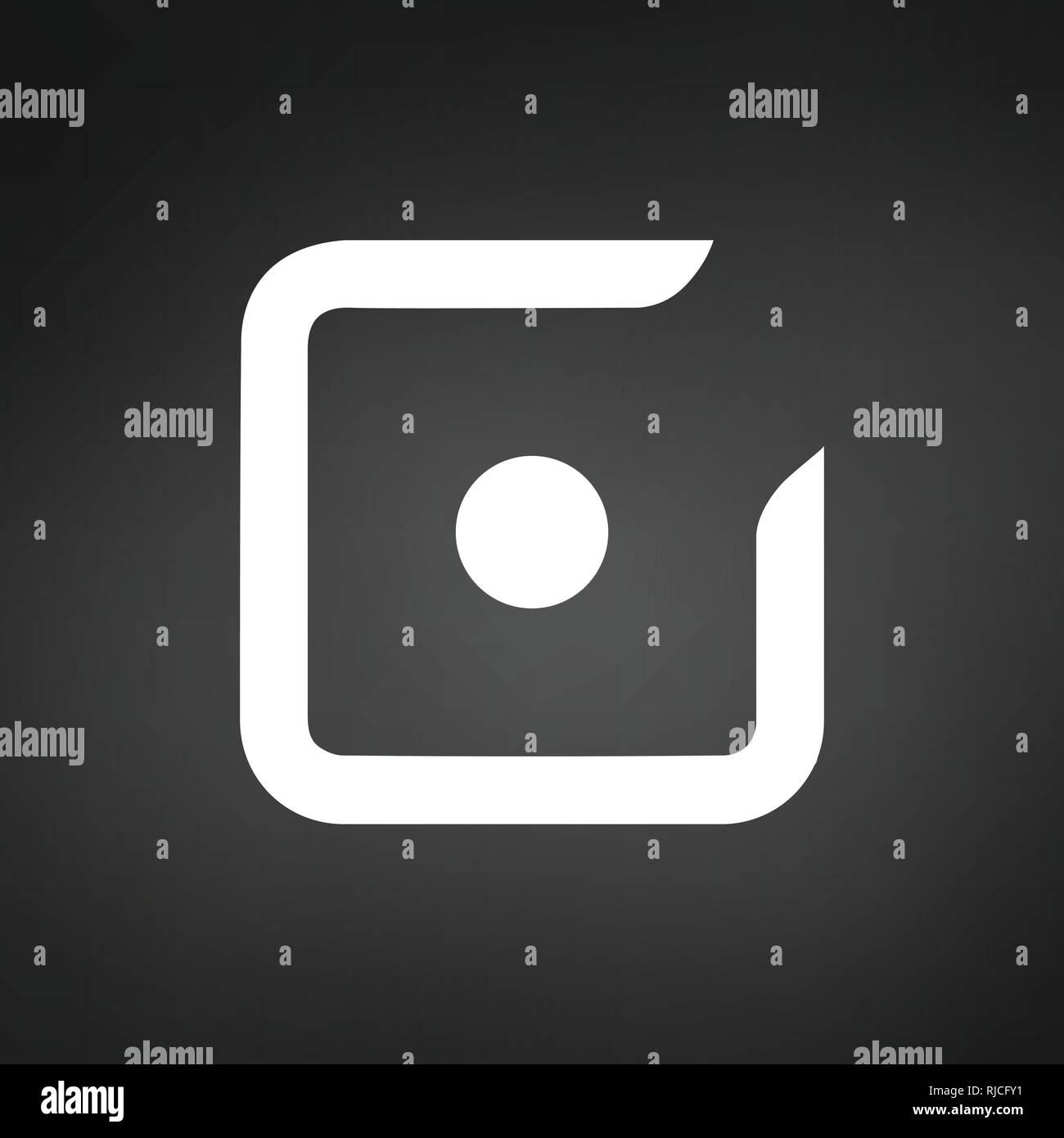 line check mark or check box with dot icon . flat style vector ...