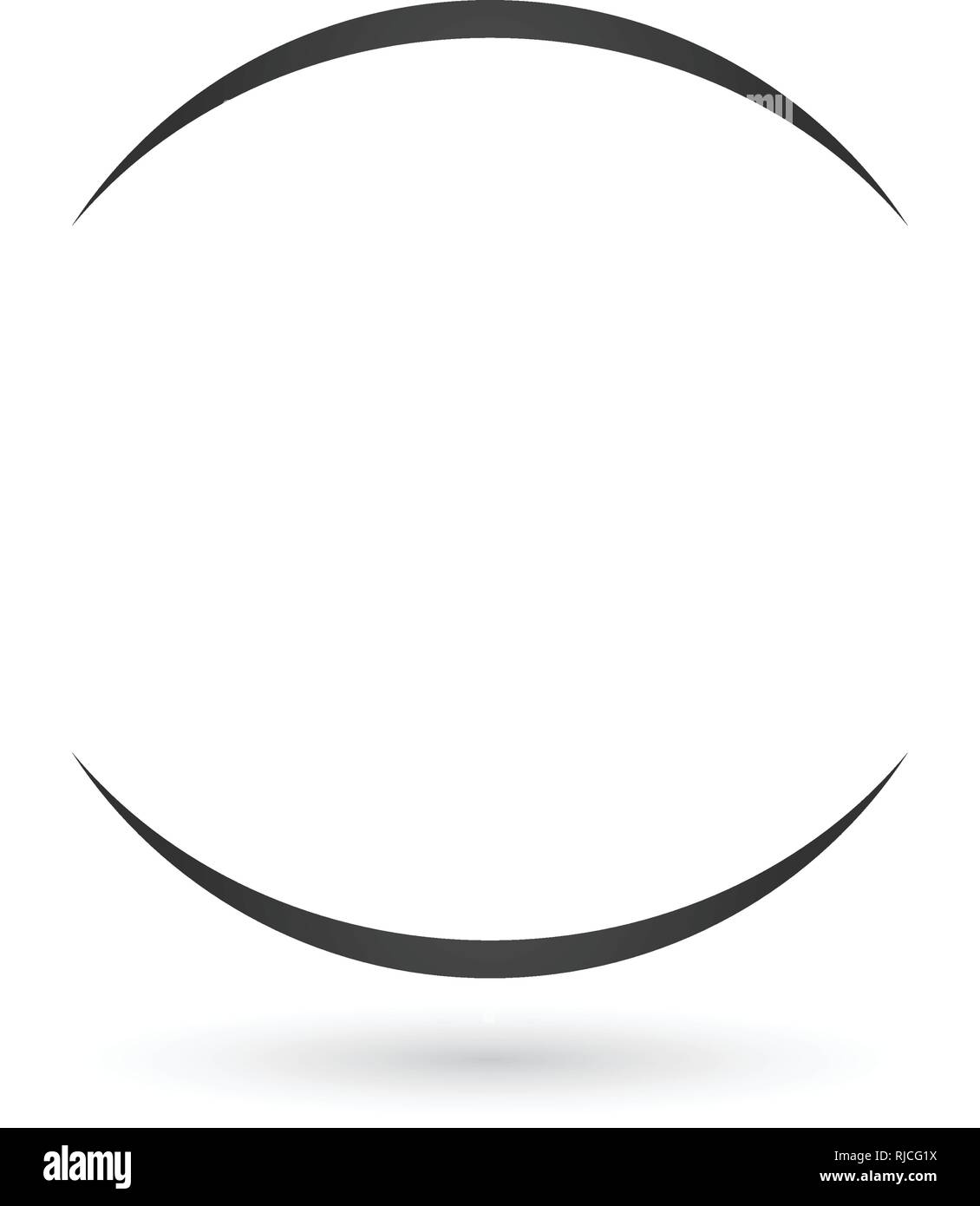 Abstract vector emblem in sphere shape. Template. Vector illustration ...