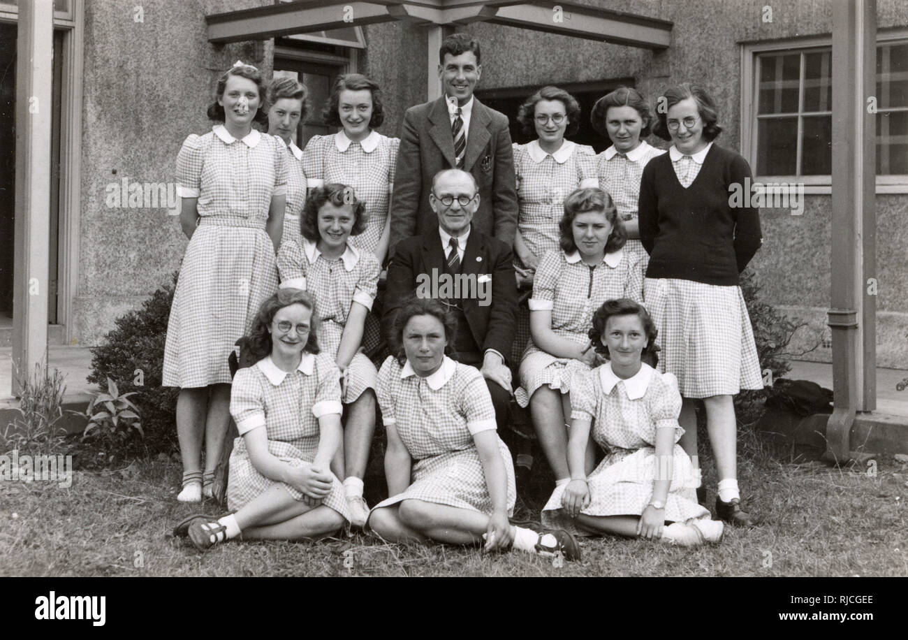 School class group photograph, 1947 Stock Photo - Alamy