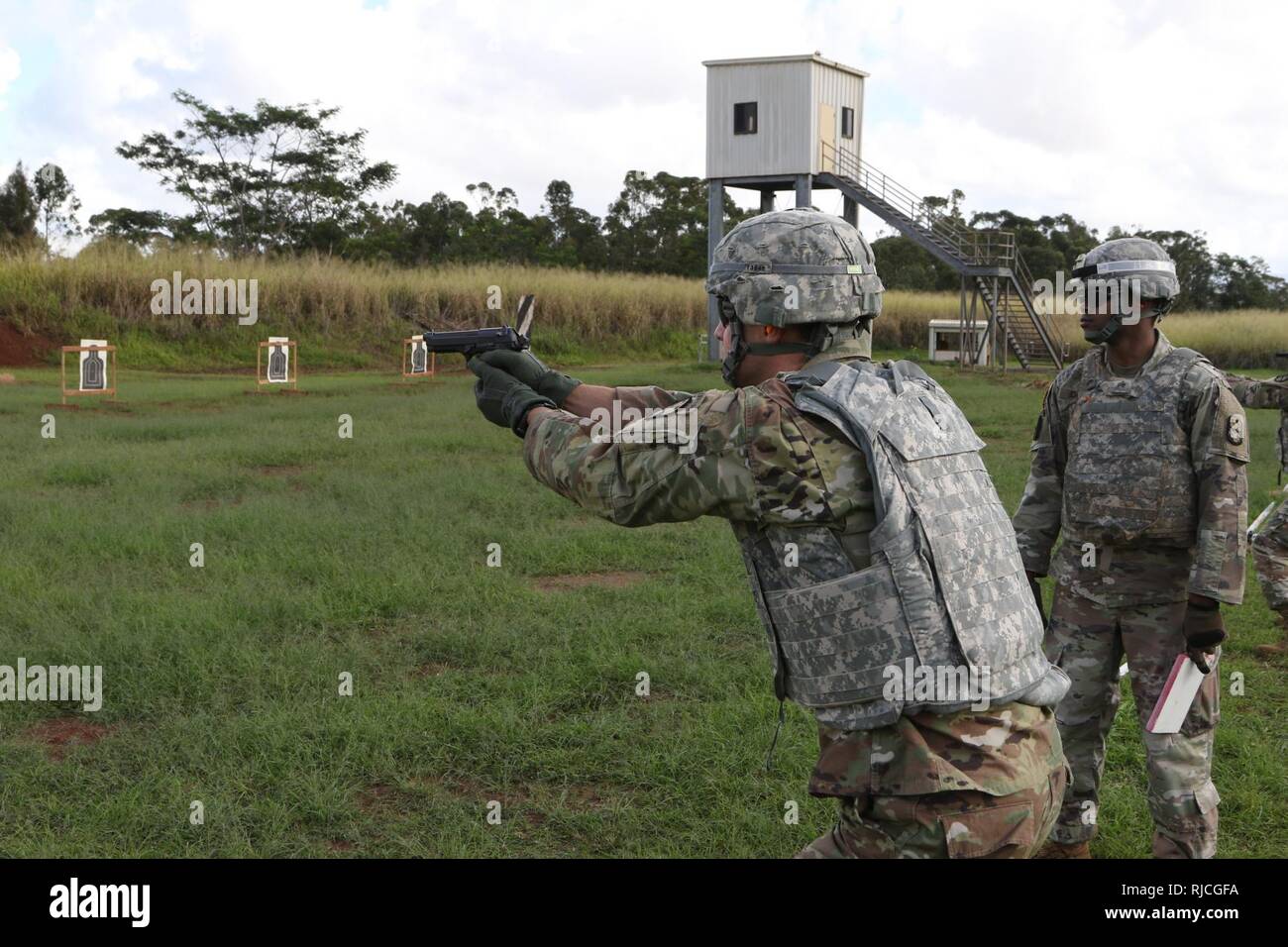 Soldiers with Headquarters and Headquarters Battery, 94th Army Air and ...