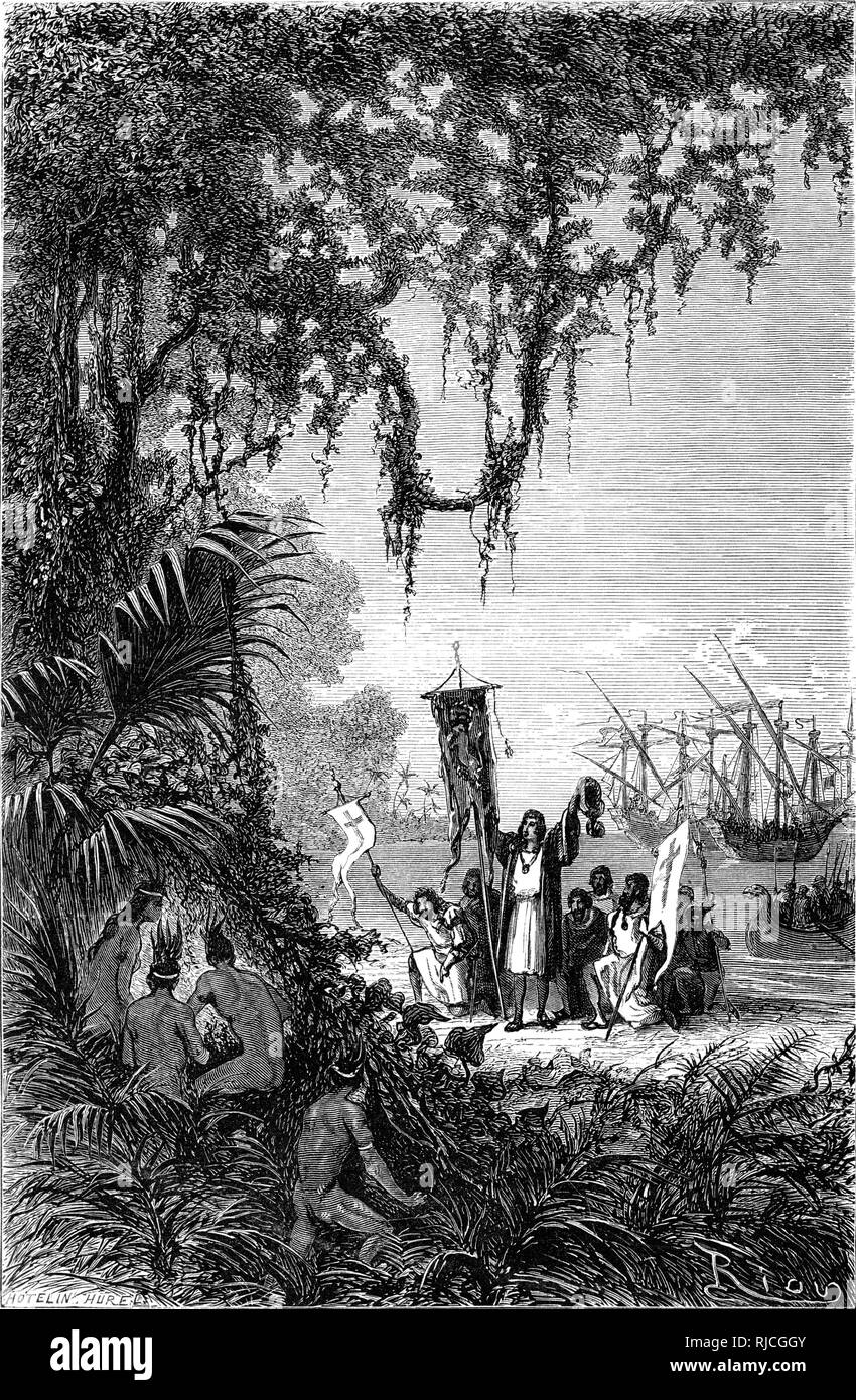 Island of guanahani Black and White Stock Photos & Images - Alamy