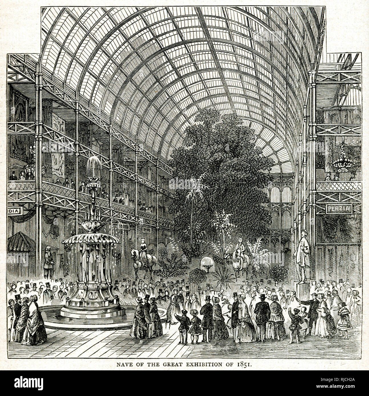 Exterior of the Great Exhibition of 1851 Stock Photo - Alamy